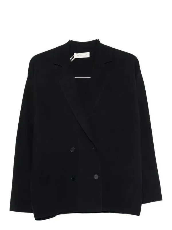 Max Mara Loncia Double-breasted Notched-lapel Jacket - Blue