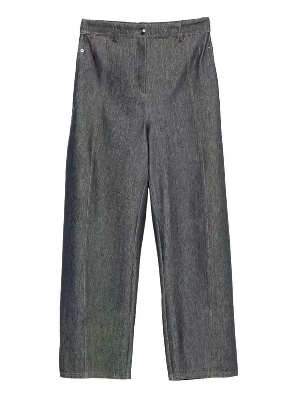 Max Mara Bevanda Contrast-stitch Jeans - Blue