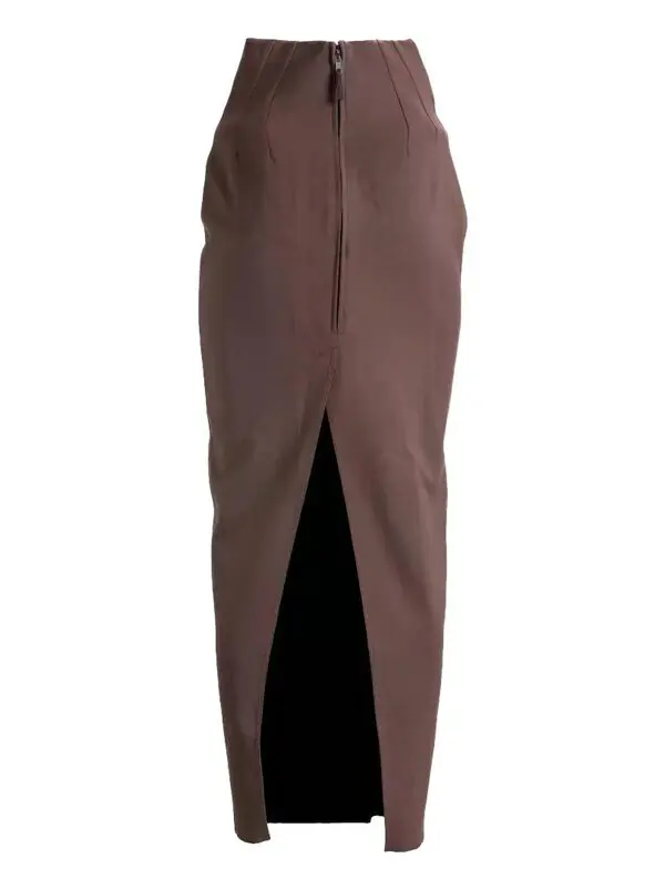 Rick Owens High-waist Maxi Skirt - Brown