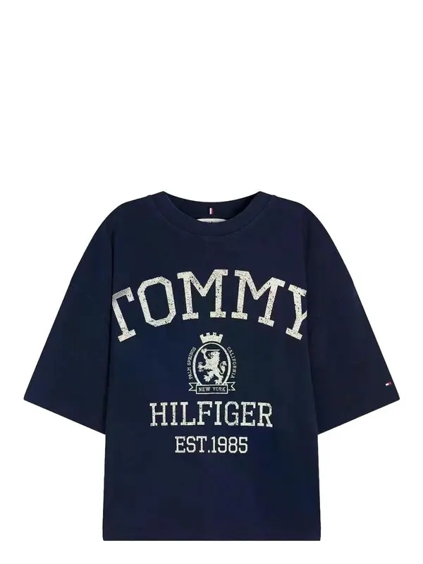 Tommy Hilfiger Logo Print T-shirt - Blue