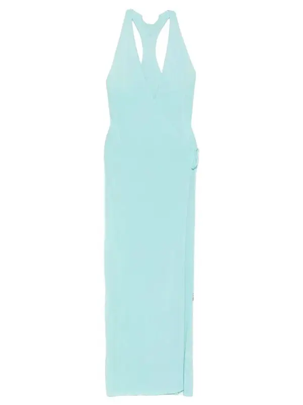 ASTA RESORT Lila Wrap Maxi Dress - Blue