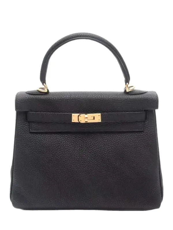 Hermès 25 Kelly Togo-leather Tote Bag - Black