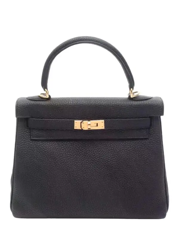 Hermès 25 Kelly Togo-leather Tote Bag - Black