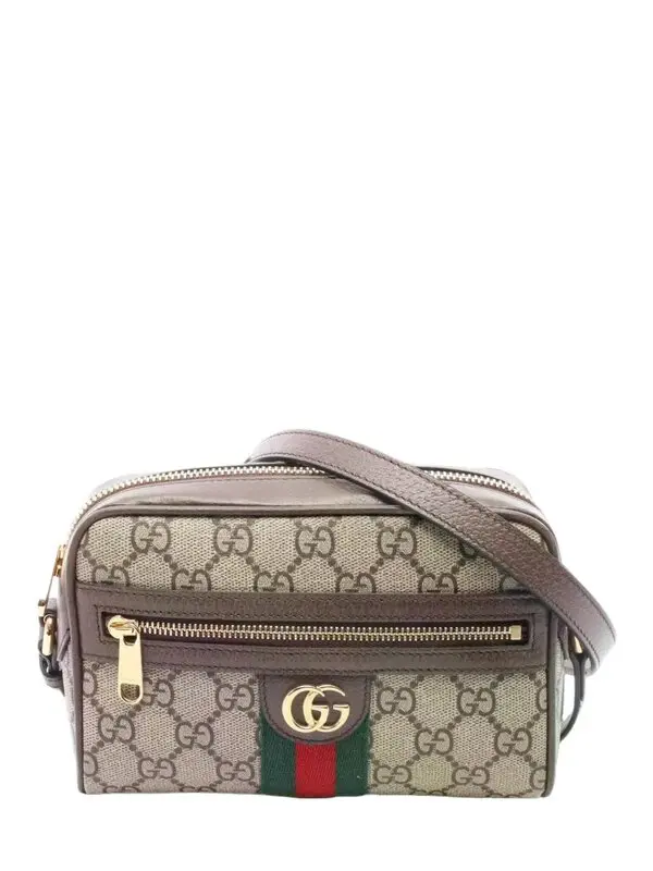 Gucci Ophidia Gg Supreme Mini Shoulder Bag - Neutrals