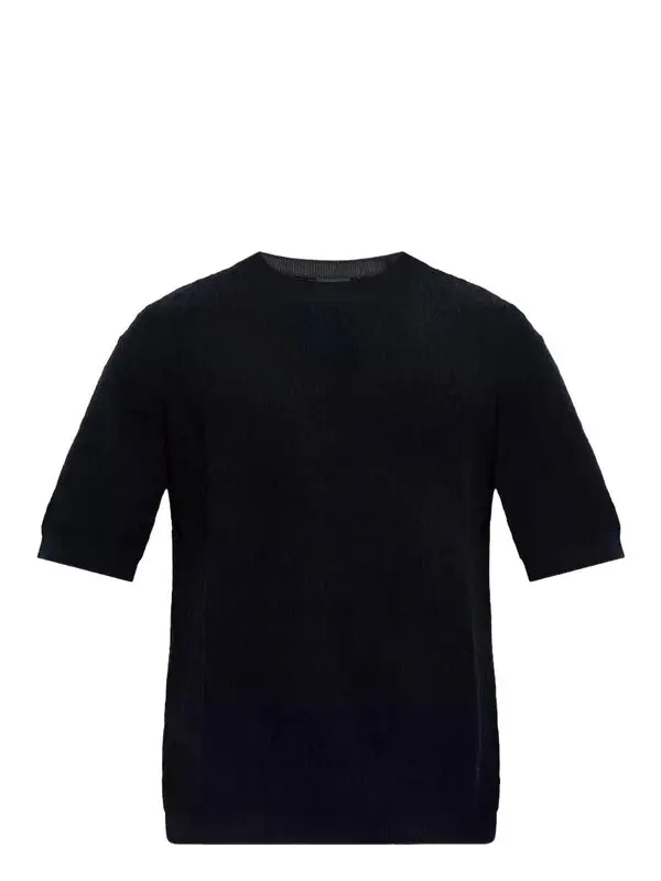 Emporio Armani Jacquard-knit Sweater - Blue