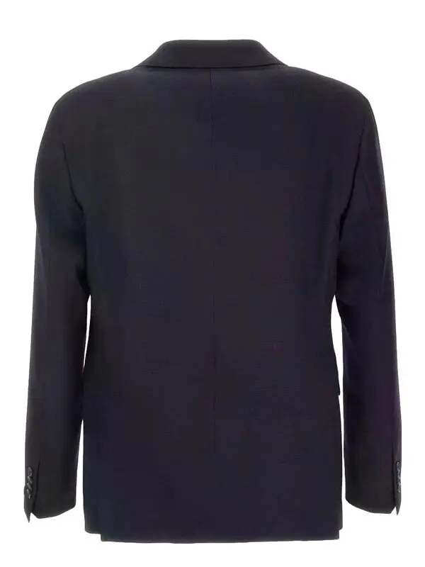 Tagliatore Single-breasted Herringbone Blazer - Blue
