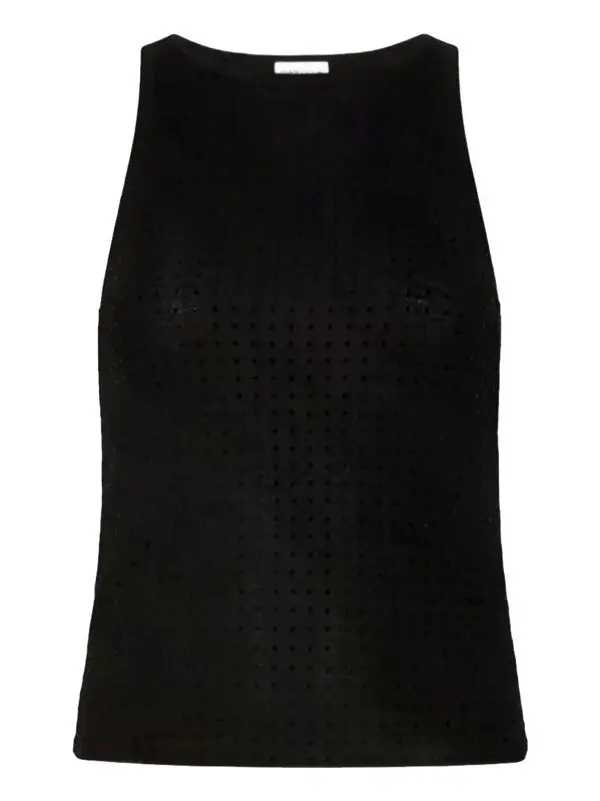 Marella Rhinestone Embellished Sleeveless Top - Black