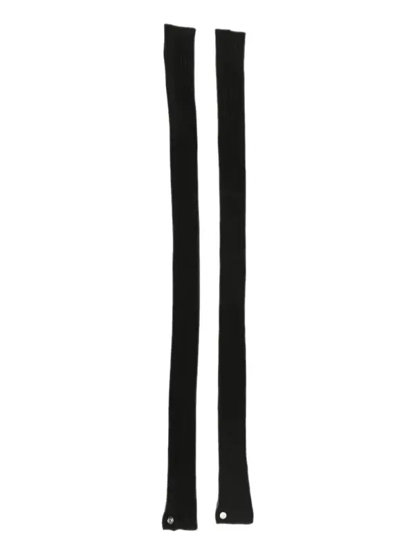 Rick Owens Ribbed-knit Arm Warmers - Black