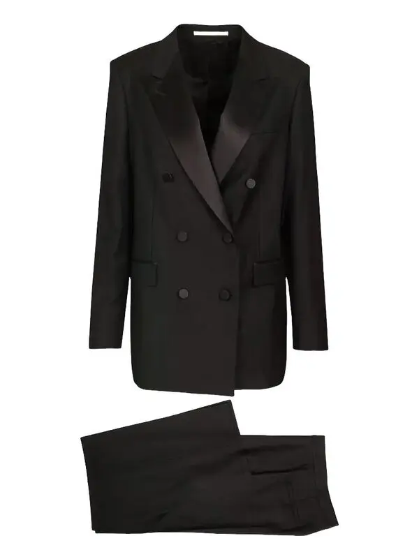 Tagliatore Double-breasted Suit - Black