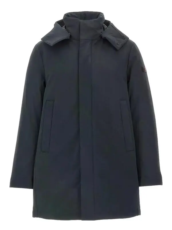 Peuterey Logo-patch Hooded Parka - Blue
