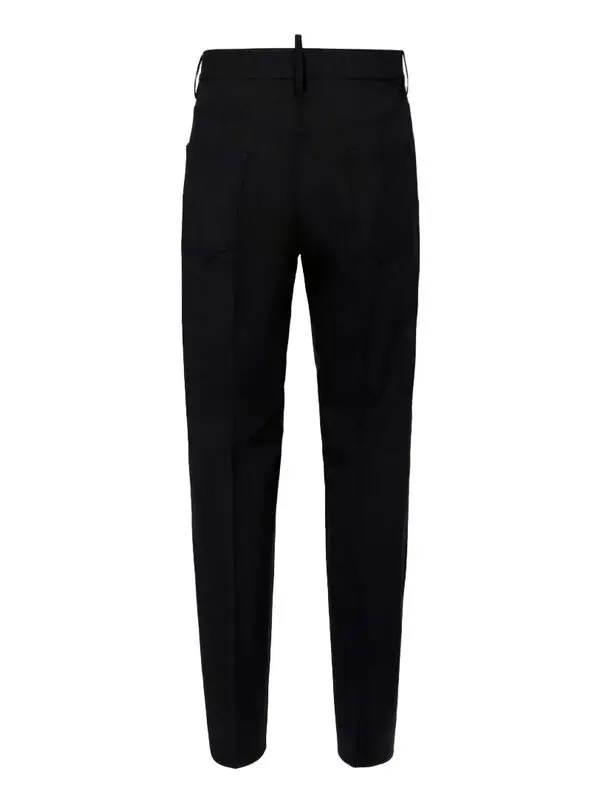 Dsquared2 Tailored Stretch Wool Trousers - Black