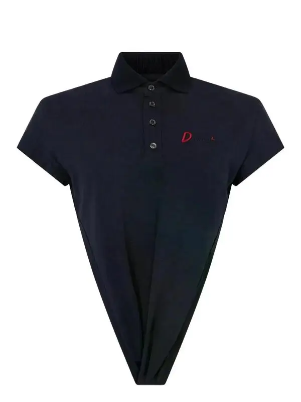 Dsquared2 Deep-cut Polo Shirt - Blue