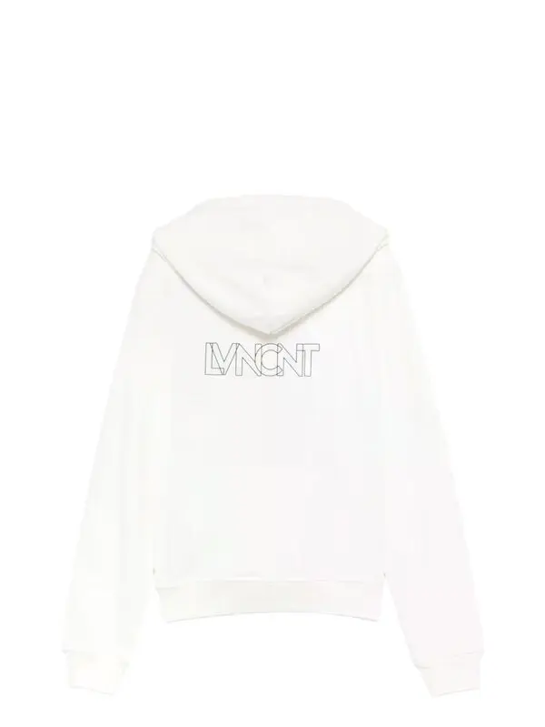 Liviana Conti Zip-fastening Drawstring Hoodie - Neutrals