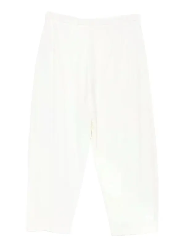 Liviana Conti Pressed-crease Button-detail Trousers - Neutrals