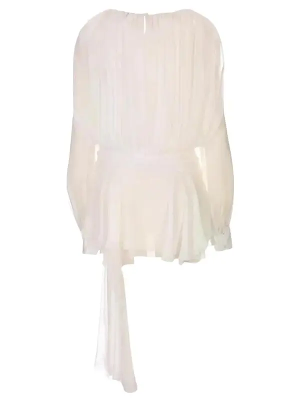 Giuseppe Di Morabito Draped Detail Mini Dress - White