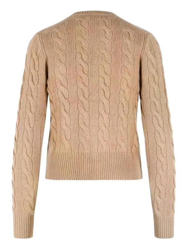 Polo Ralph Lauren Cable-knit Pony Logo Cardigan - Neutrals
