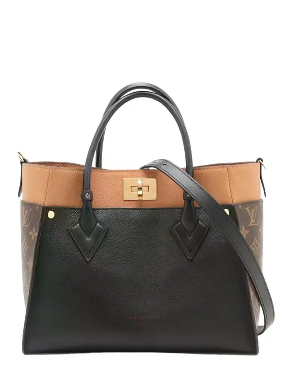 LOUIS VUITTON Monogram On My Side Mm Satchel - Black