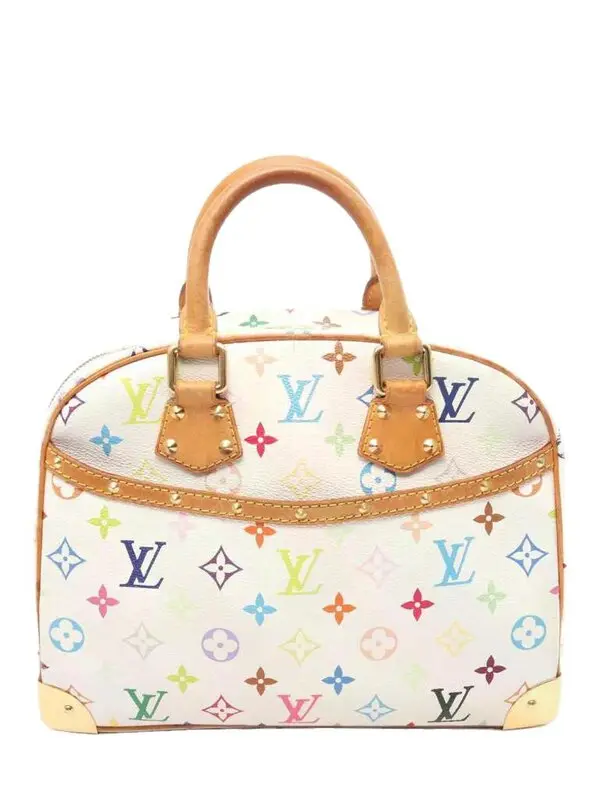 LOUIS VUITTON Monogram Multicolore Trouville Handbag - White