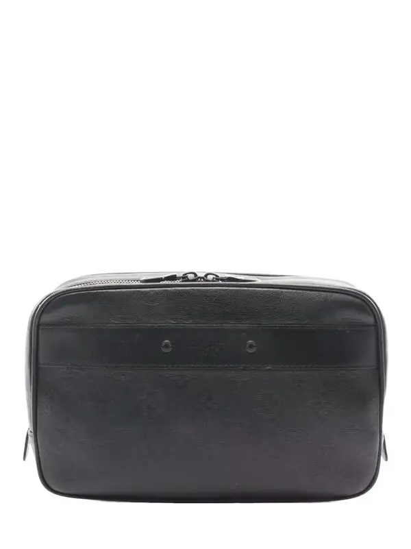 LOUIS VUITTON Monogram Shadow Trousse Toilette Gm Clutch Bag - Black