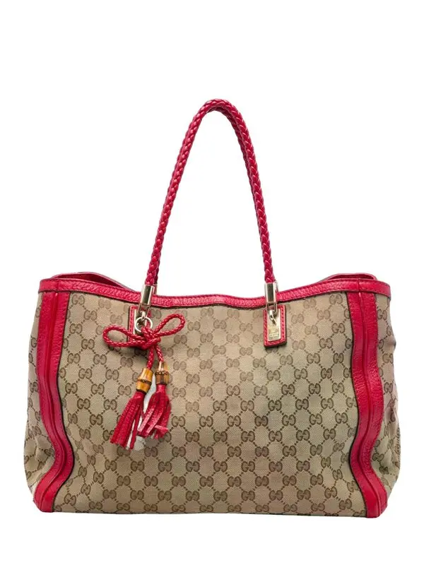 Gucci Gg Canvas Bella Tote Bag - Red