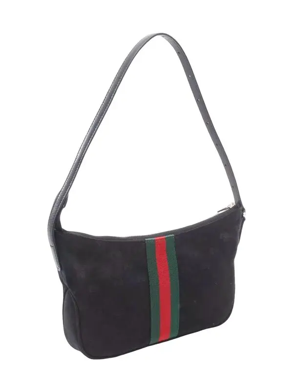 Gucci Gg Canvas Lunetta Satchel - Black