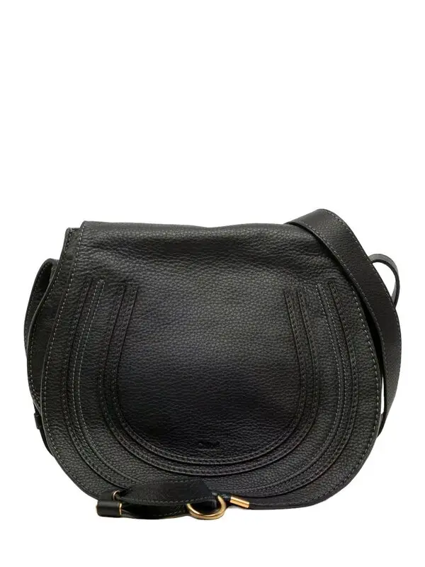 Chloé Marcie Saddle Crossbody Bag - Black