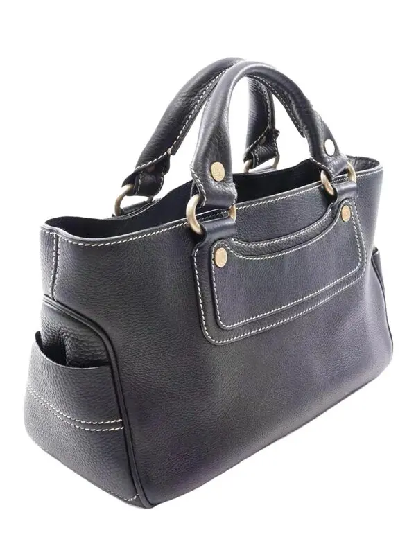 Celine 2002 Leather Boogie Handbag - Black