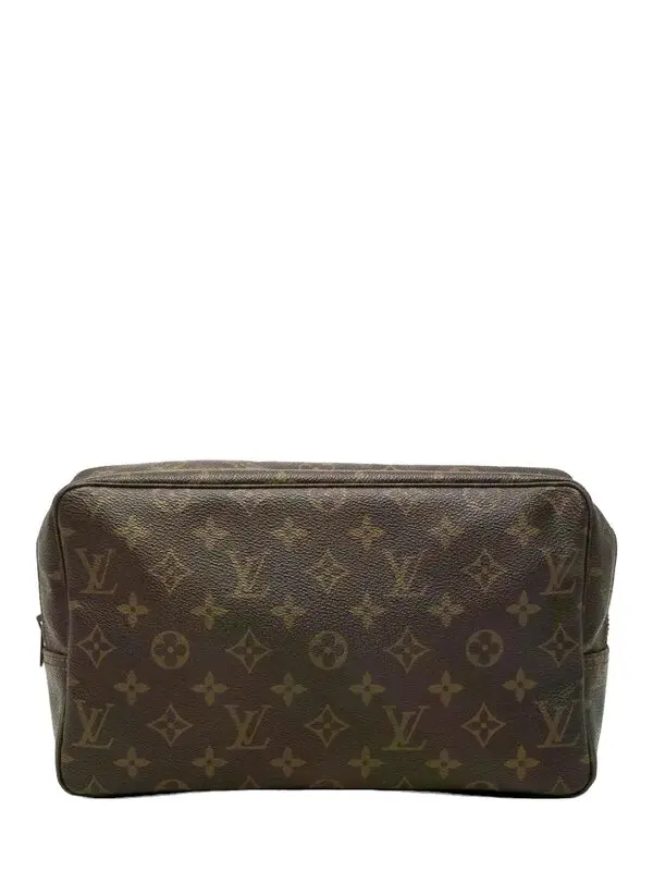 LOUIS VUITTON Monogram Trouss Trousse Toilette 28 Clutch Bag - Brown