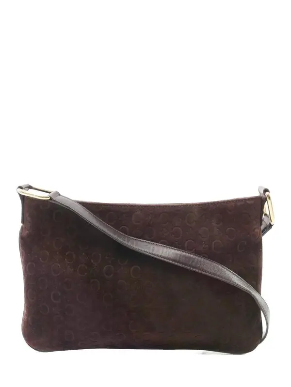 Celine 20th Century Macadam Suede Shoulder Bag - Brown