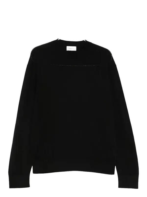 DIANA STUDIO Crew Neck Long Sleeve Sweater - Black