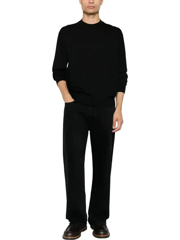 DIANA STUDIO Crew Neck Long Sleeve Sweater - Black