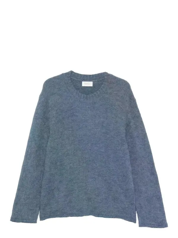 DIANA STUDIO Brushed-knit Crew-neck Sweater - Blue