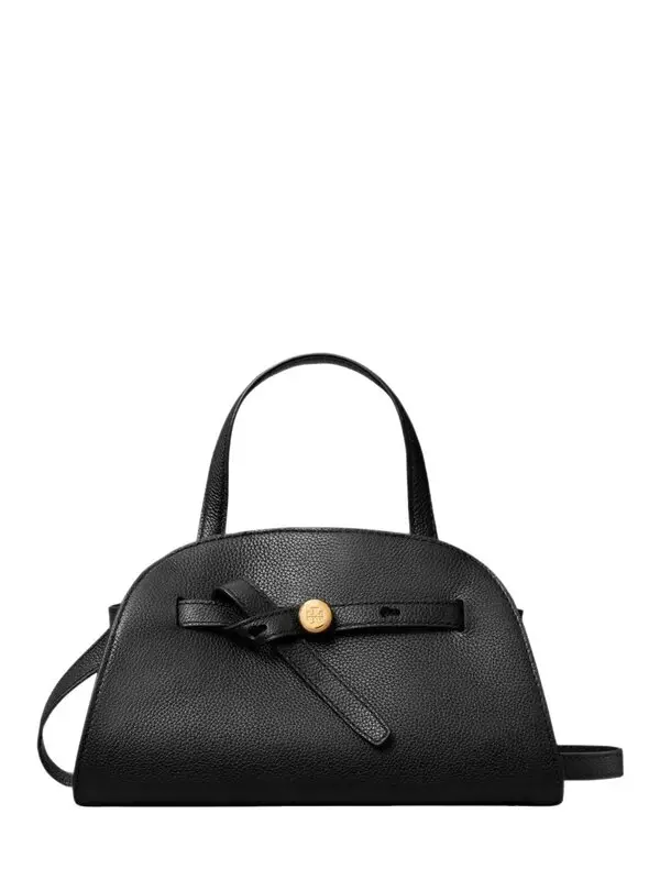 Tory Burch Small Romy Leather Tote Bag - Black