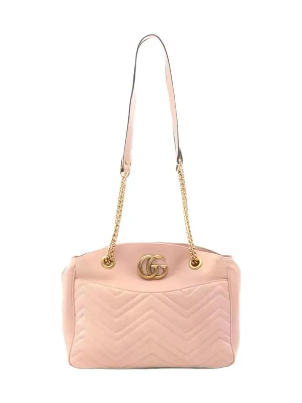 Gucci Gg Marmont Chain Shoulder Bag - Pink