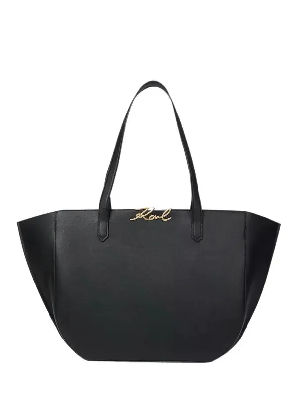 Karl Lagerfeld K/signature Medium Tote Bag - Black
