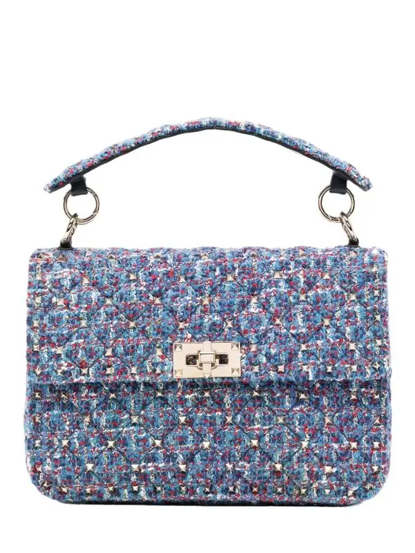 Valentino Garavani Rockstud Embellished Tote Bag - Blue