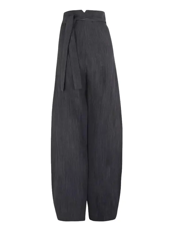 CORTANA Wide-leg High-waisted Trousers - Grey