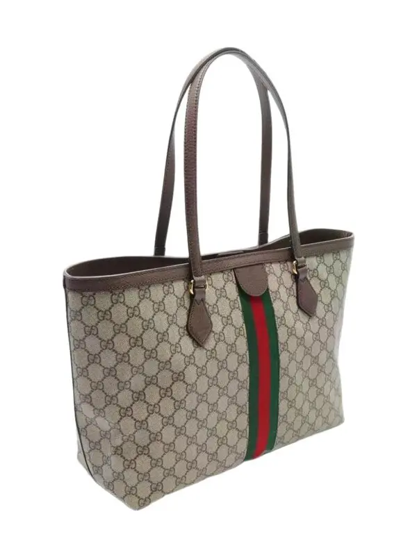Gucci Gg Canvas Web-stripe Tote Bag - Neutrals