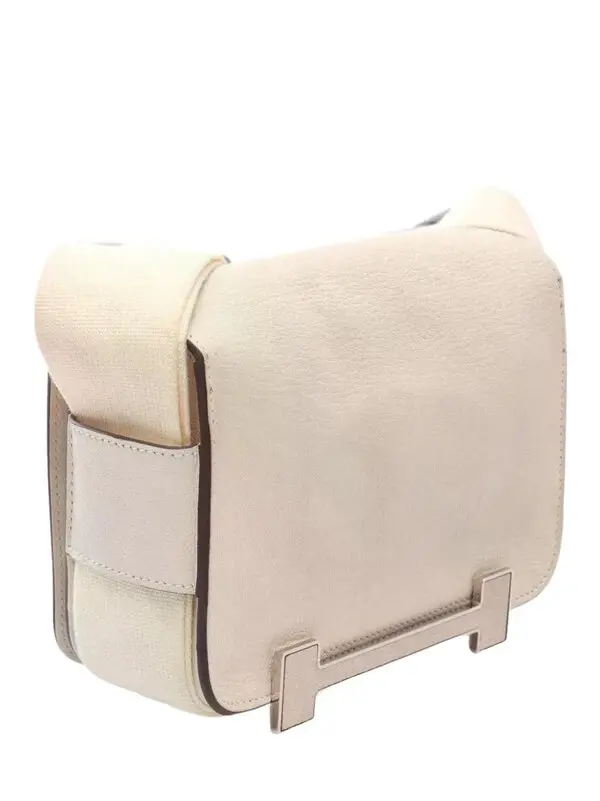 Hermès Geta Chevre-leather Mini Shoulder Bag - Neutrals