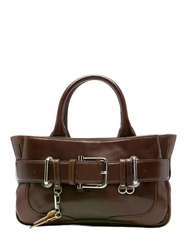 OSOI Mini Brocle Leather Tote Bag - Brown