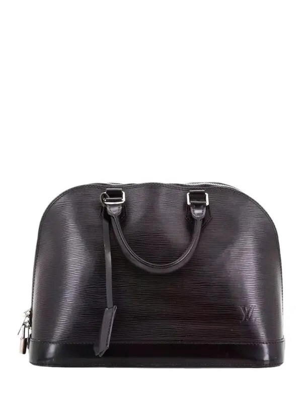 LOUIS VUITTON Alma Handbag Epi Leather Pm Satchel - Black