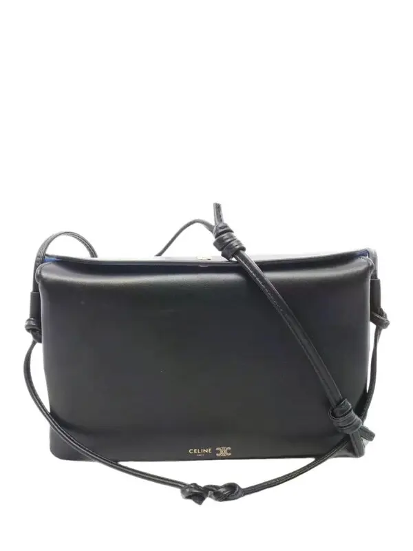 Celine Leather Shoulder Bag - Black