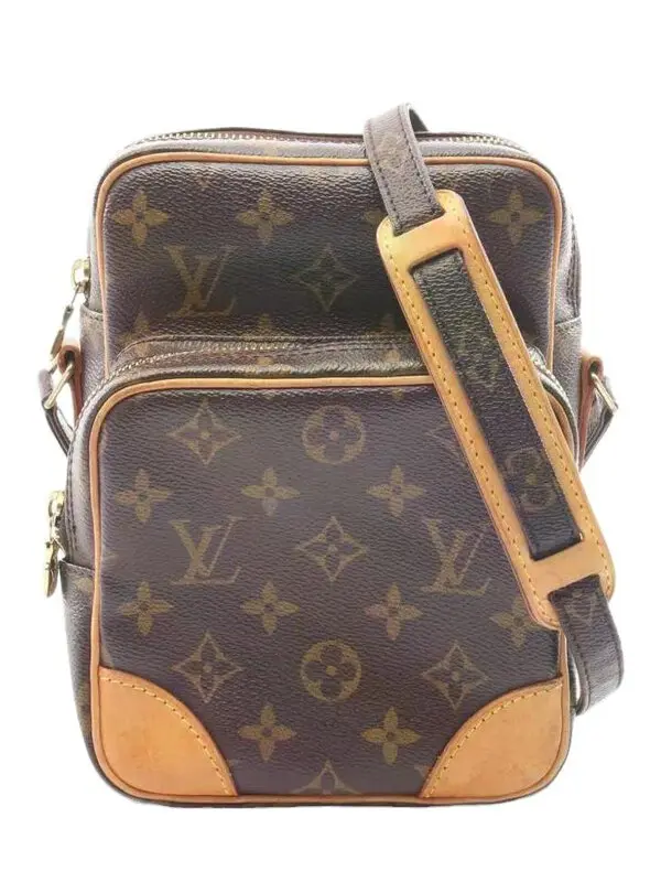LOUIS VUITTON Monogram Canvas Shoulder Bag - Brown