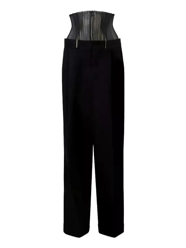 Dsquared2 Corset Wide-leg Trousers - Black