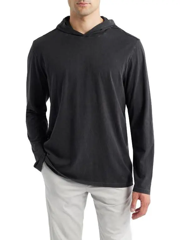 Tommy Bahama Kauai Keys Hooded Long Sleeve T-shirt - Coal