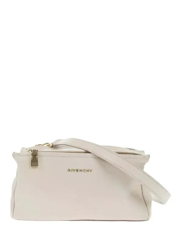 Givenchy Pandora Leather Shoulder Bag - Neutrals