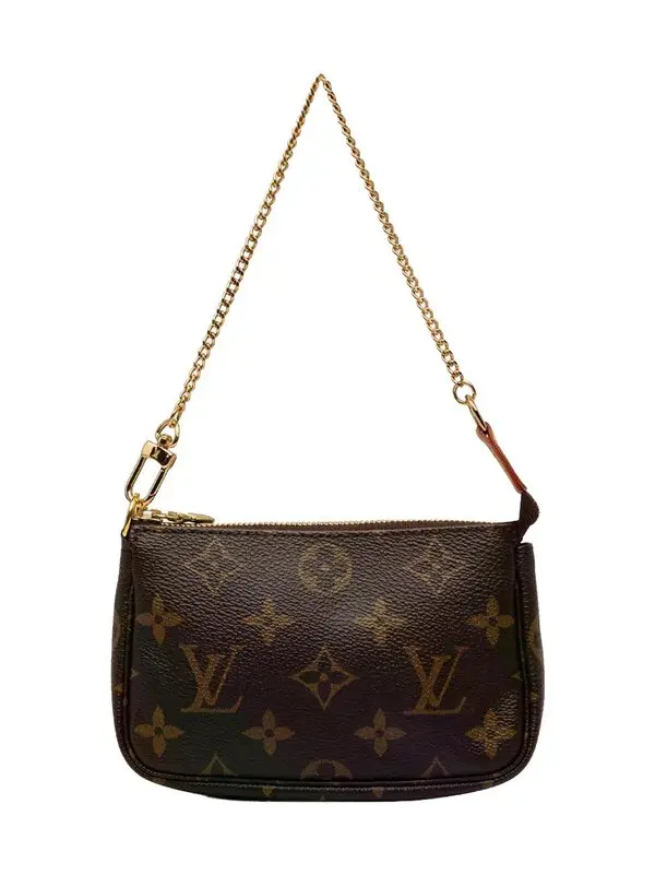 LOUIS VUITTON Monogram Mini Pochette Accessoires Handbag - Brown