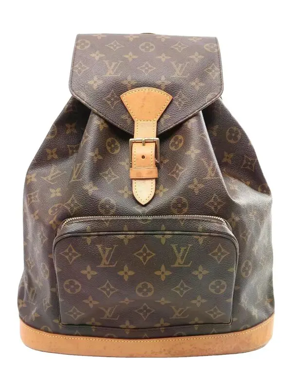 LOUIS VUITTON Monogram Montsouris Gm Backpack - Brown