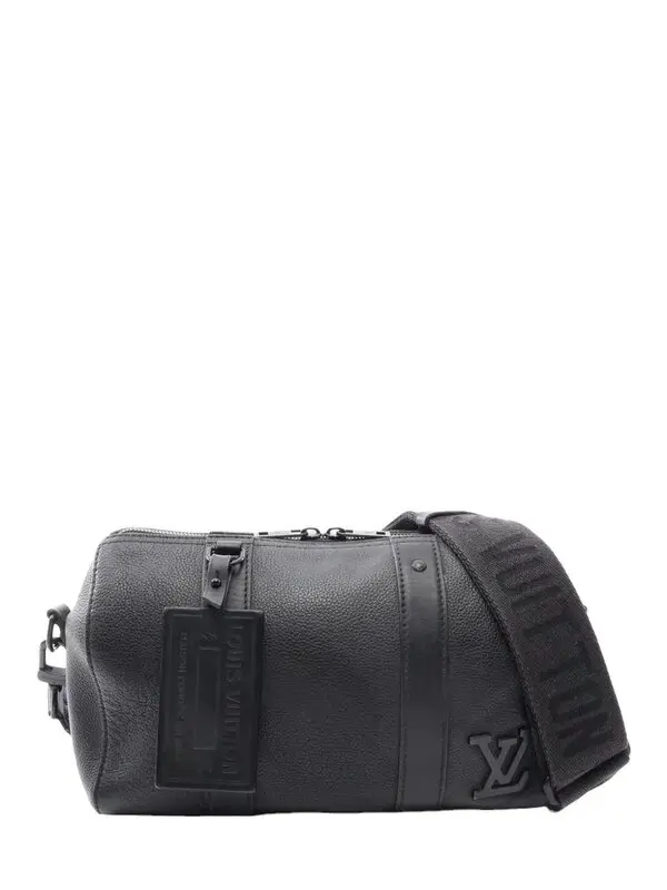 LOUIS VUITTON Calfskin City Keepall Crossbody Bag - Black