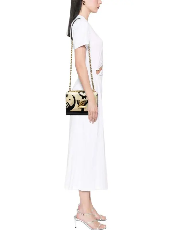 LOUIS VUITTON 2021-2026 Printed Calfskin Twist Mm Crossbody Bag - Brown